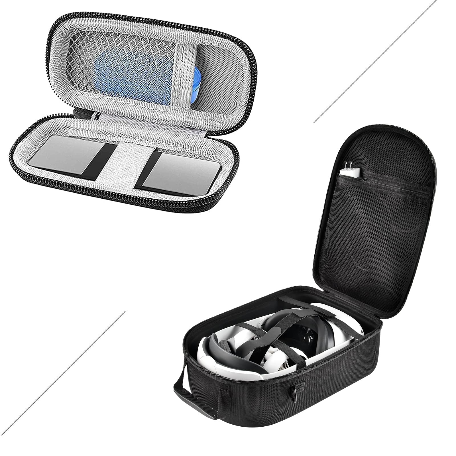 ALKOO Heart Monitor Case + 6 in 1 Bundle Compatible with Oculus Quest 2 Case Accessories