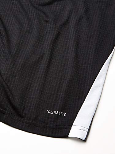 adidas Men's Clima Colorblock Tee Black/Gray/White Medium
