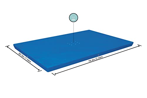 Bestway Flowclear Swimming Pool Cover for Rectangular Steel Pro Pools, Multiple Sizes