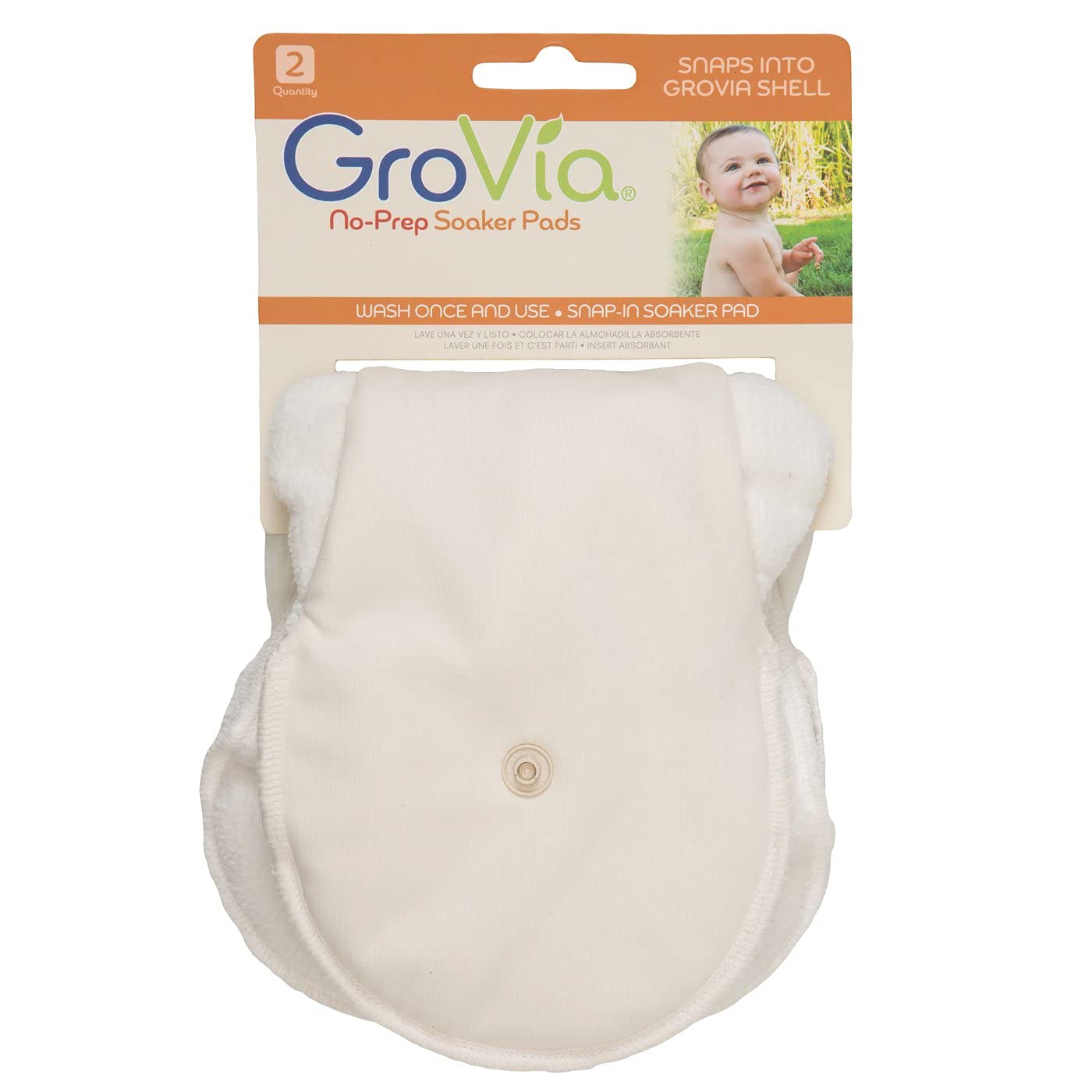 GroVia Hybrid Part Time Package: 6 Shells + 12 No Prep Soaker Pads (Color Mix 10 - Snap)