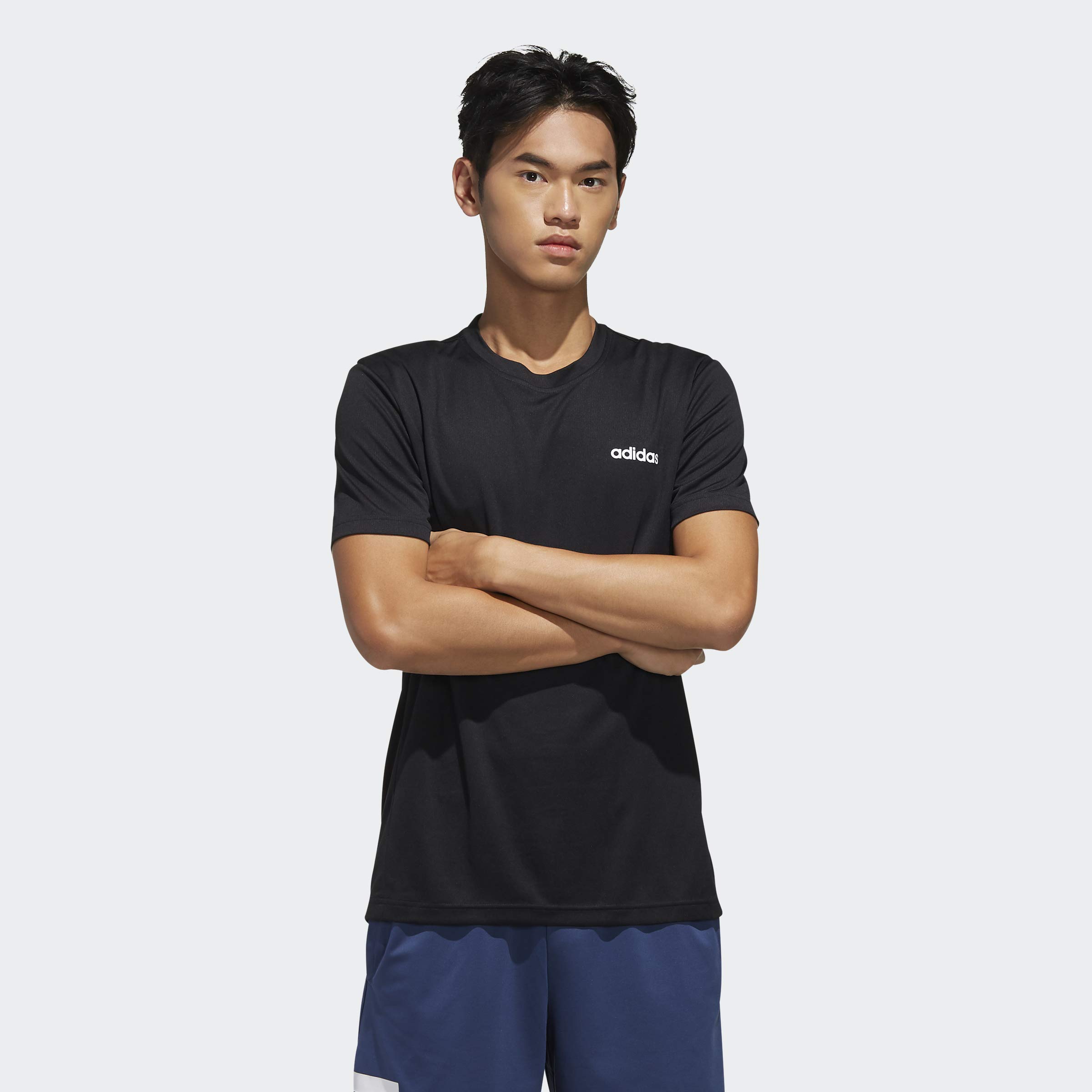 adidas Men's Designed 2 Move Plain Tee Scarlet/White Medium/Tall