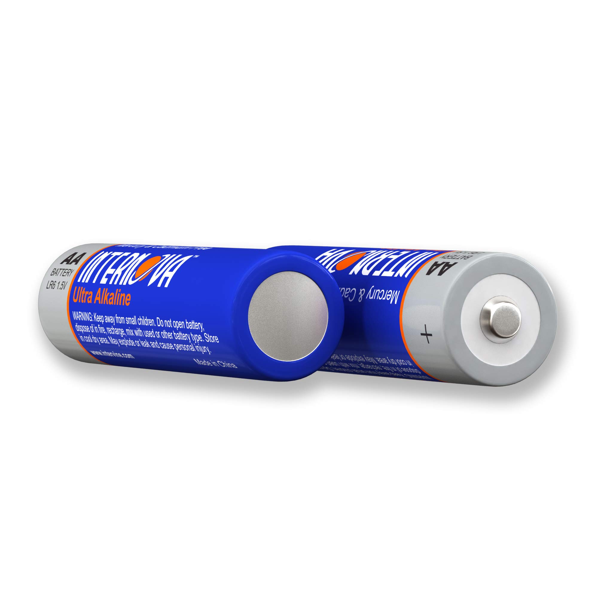 INTERNOVA® AA Batteries 24 Pack+, LR6 1.5V Cell High Performance Alkaline Batteries, Easy to Open Double A 24 Count Pack