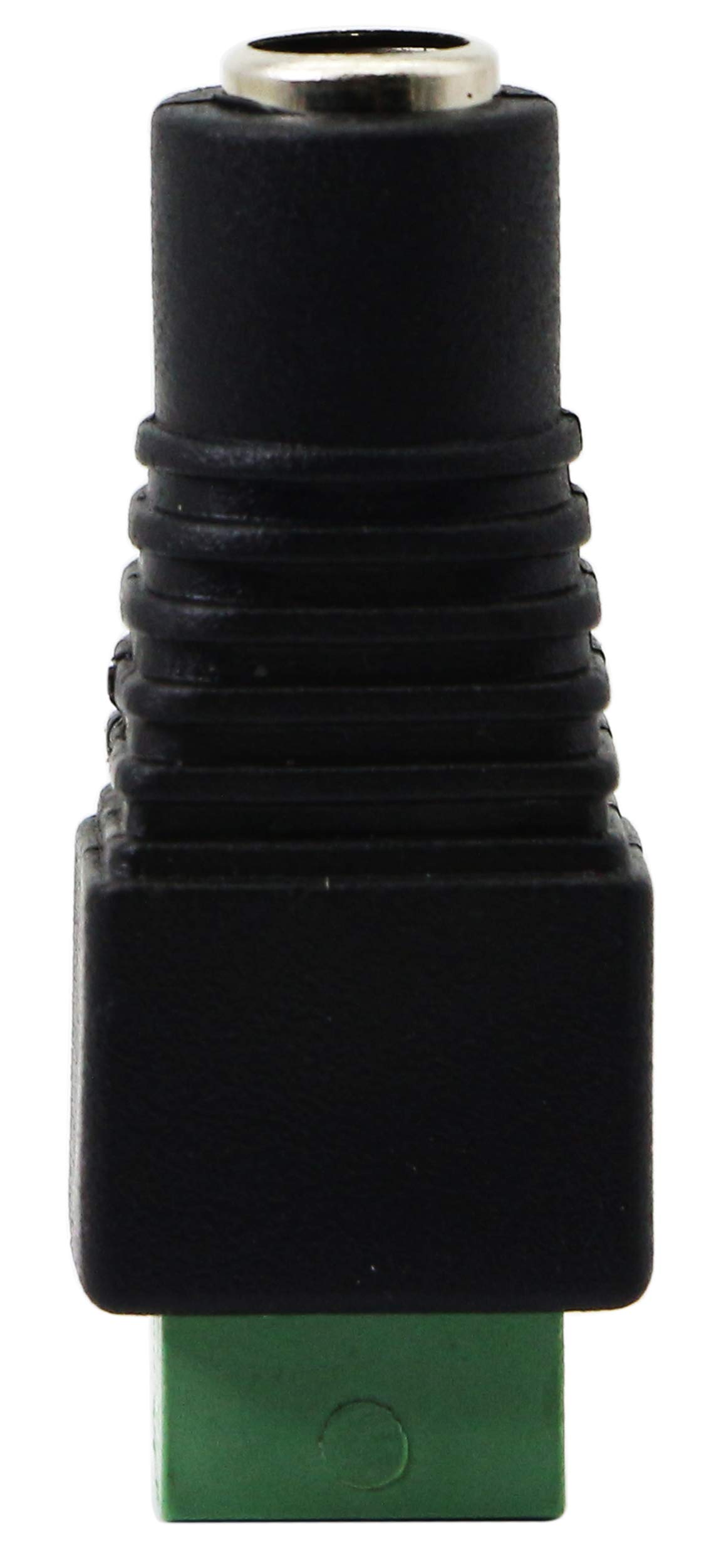 zdyCGTime DC 5.5 X 2.1mm Adapter 2.1 X5.5mm Female Barrel Power Jack to 2 Pin/Way Female Bolt Screw Type terminals Adapter Connector for CCTV Security Camera, LED Strip Light (20pack Female)