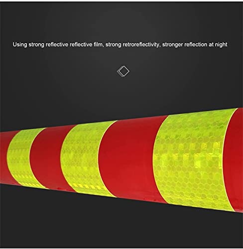 BREWIX Parking Post, Parking Barrier, for Parking Lot Car Parking Space Lock Bollard,Plastic Traffic Post for Security Driveway Parking Parking