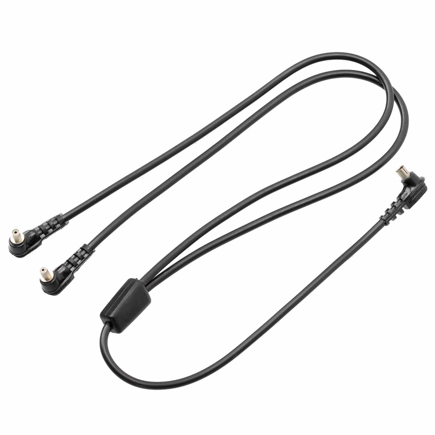 ETSUMI E-513 Two-Way Extension Cord 18.9 inches (48 cm), Straight Cord for 2 Lights