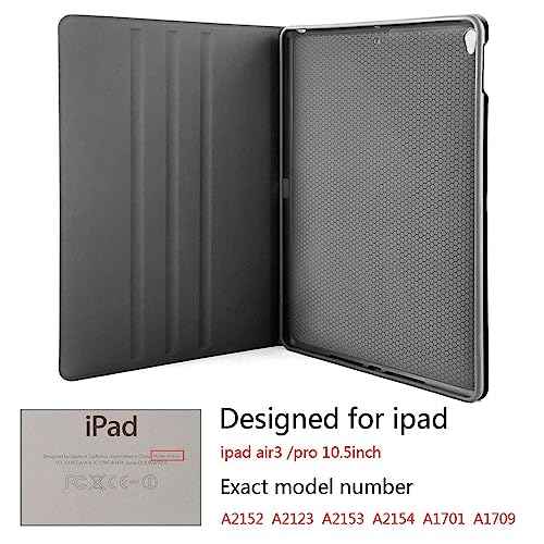 Flamingo Background Case Fit for IPad Air 3 Pro 10.5 Inch Case with Auto Sleep/Wake Ultra Slim Lightweight Stand Leather Cases