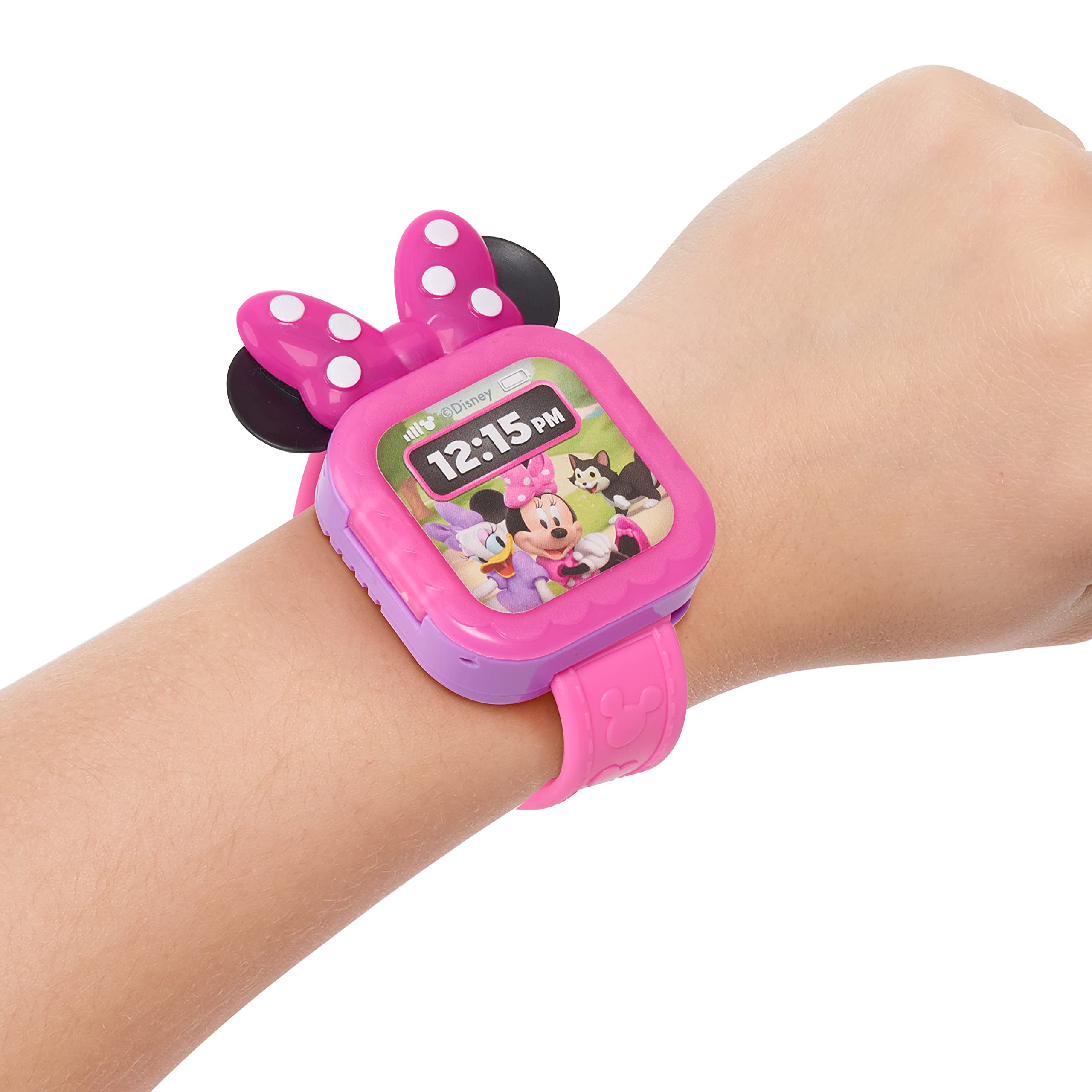 Disney Junior Minnie Mouse Play Smart Watch with Lights and Sounds, 3-pieces, Pretend Play, Kids Toys for Ages 3 Up by Just Play