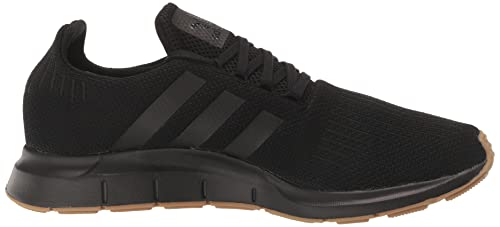 adidas Men's Swift Run legacy Shoe, Black/Black/Gum Black, 9