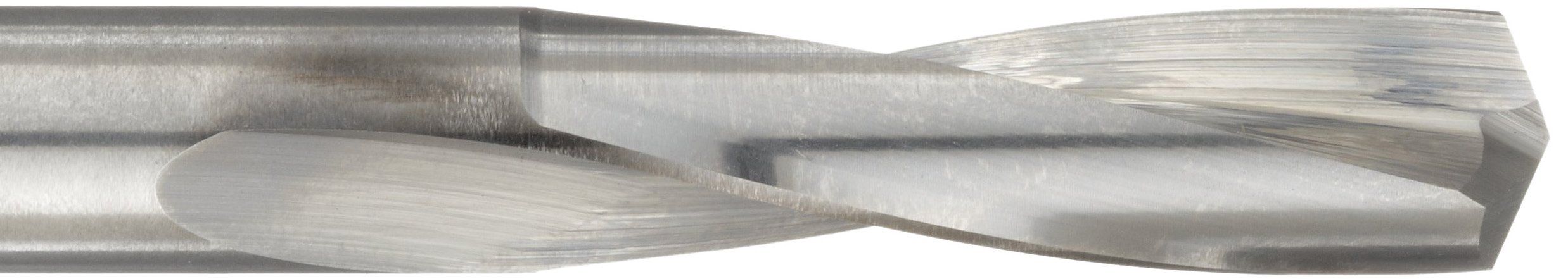 Chicago Latrobe 759 Solid Carbide Short Length Drill Bit, Slow Spiral Flute, Uncoated (Bright) Finish, Round Shank, 135 Degree Split Point, 1/8" Size