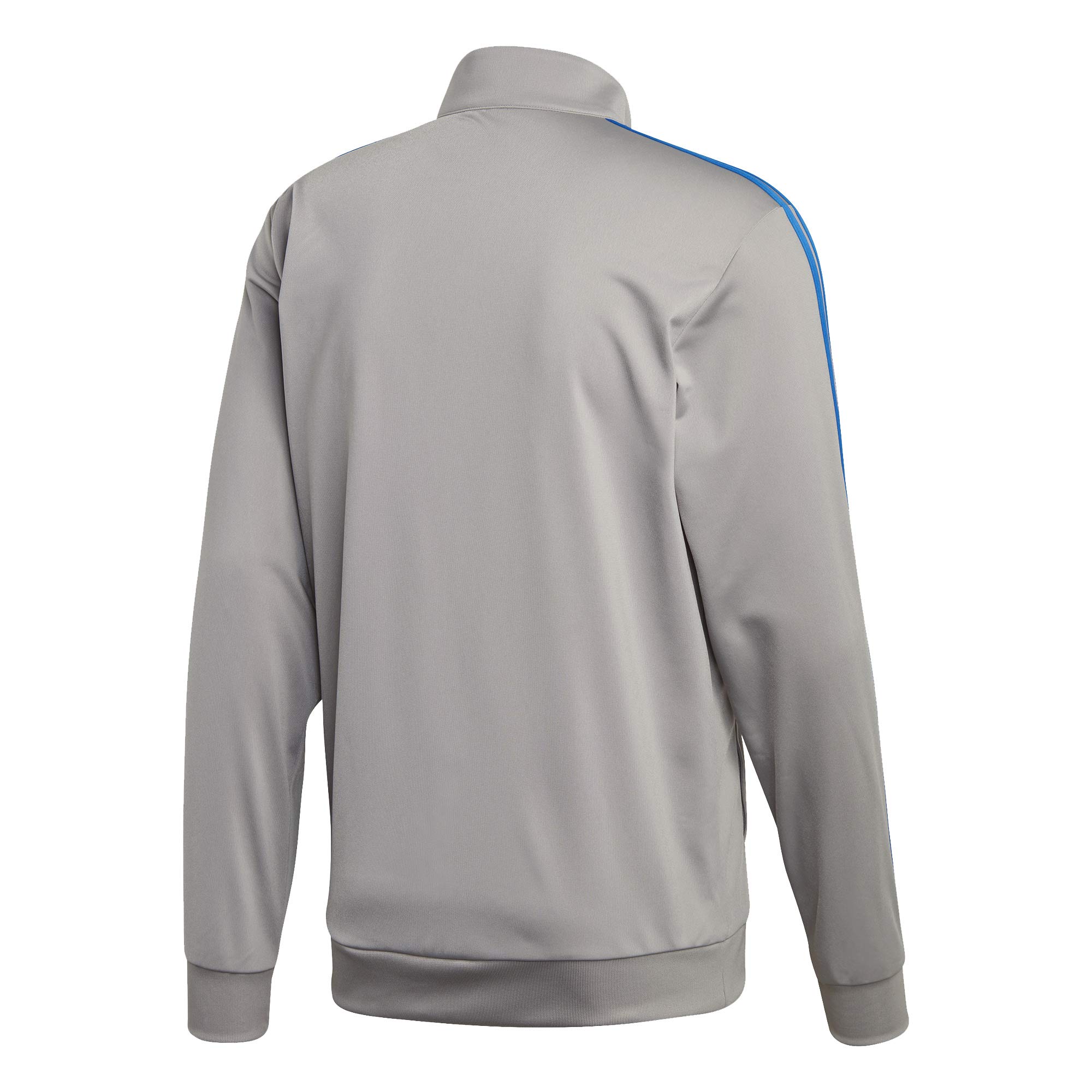 adidas Men's Essentials 3-stripes Tricot Track Jacket, MGH Solid Grey/Glory Blue, M