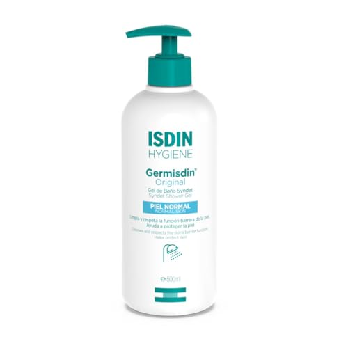 ISDIN Germisdin Soap Free Body Wash Daily Hand and Body Gel, Original, 17 Fl Oz