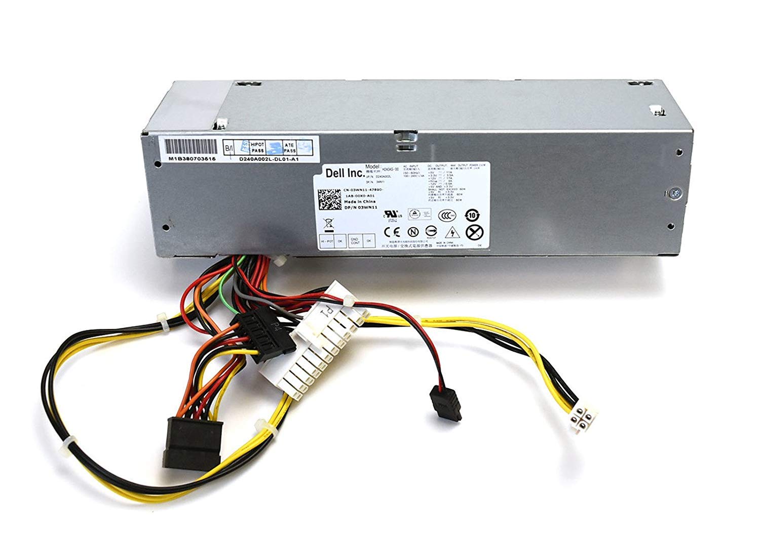 Dell 3WN11 H240AS-00 240W ATX SFF M-ITX Power Supply D240A002L RV1C4 J50TW 2TXYM