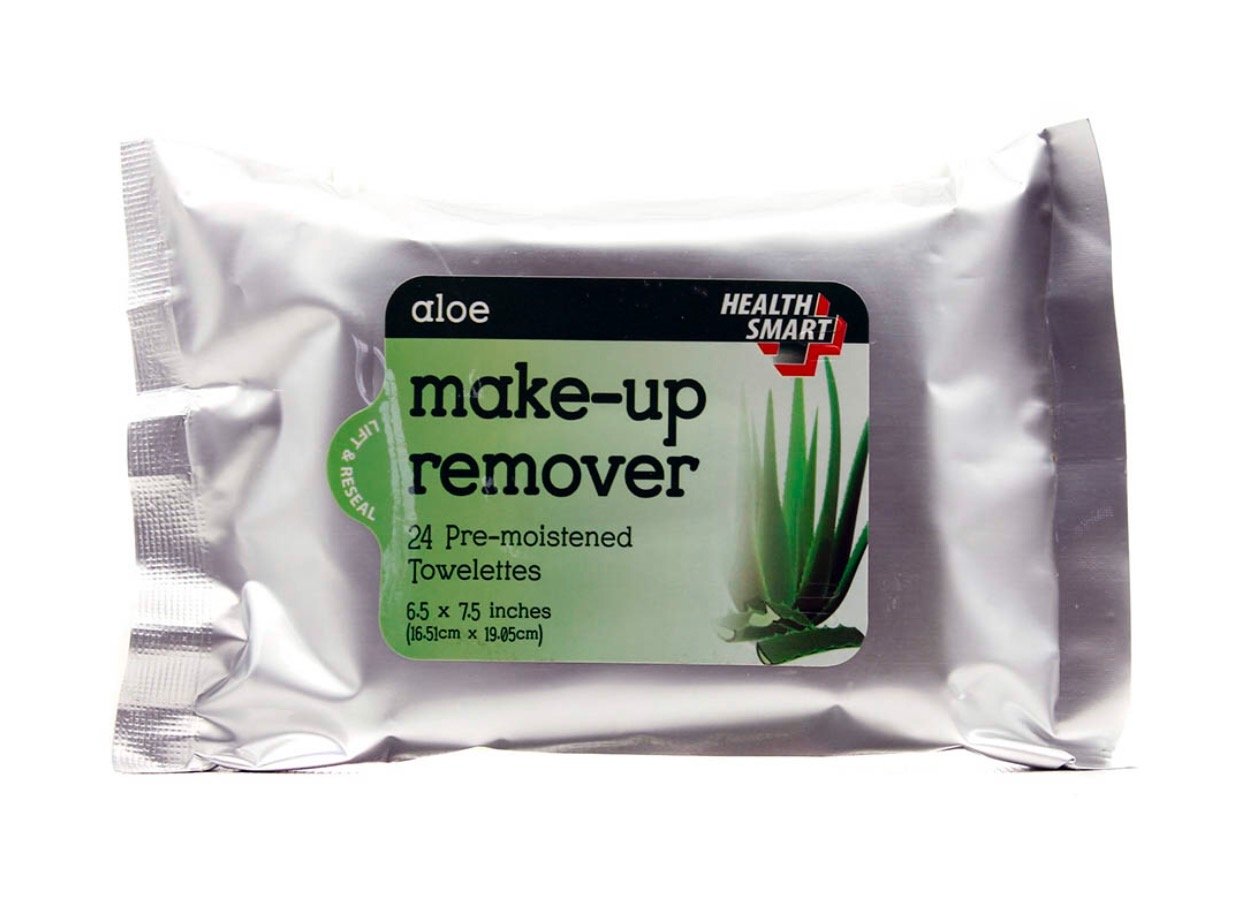 MAKE UP REMOVER WIPES ALOE HEALTH SMART 24CT/24PCS