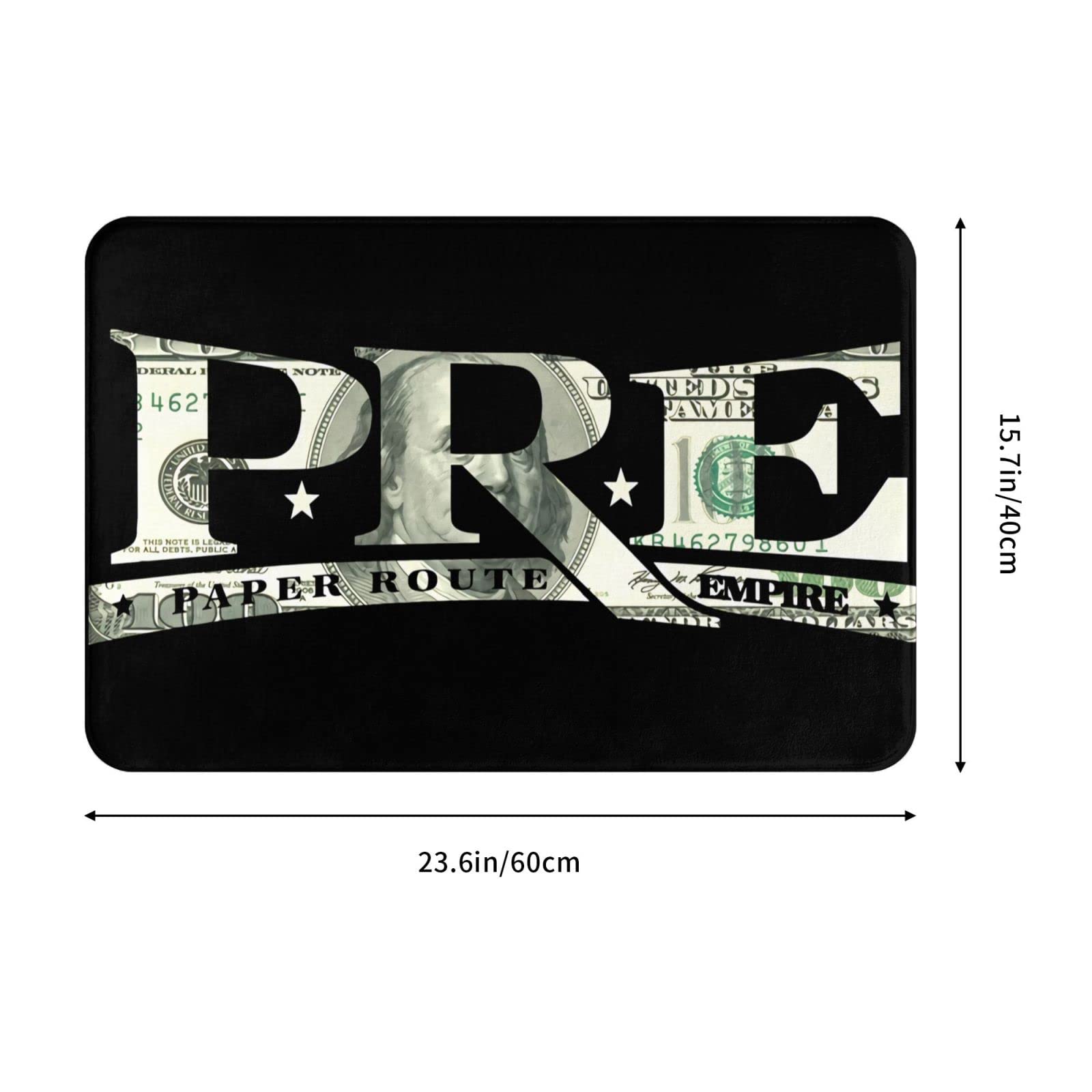 BeverlyJHoward Young Rapper Dolph Carpet Bedroom Living Room Floor Mat Anti-SlipHome Decoration Carpet 16x24in