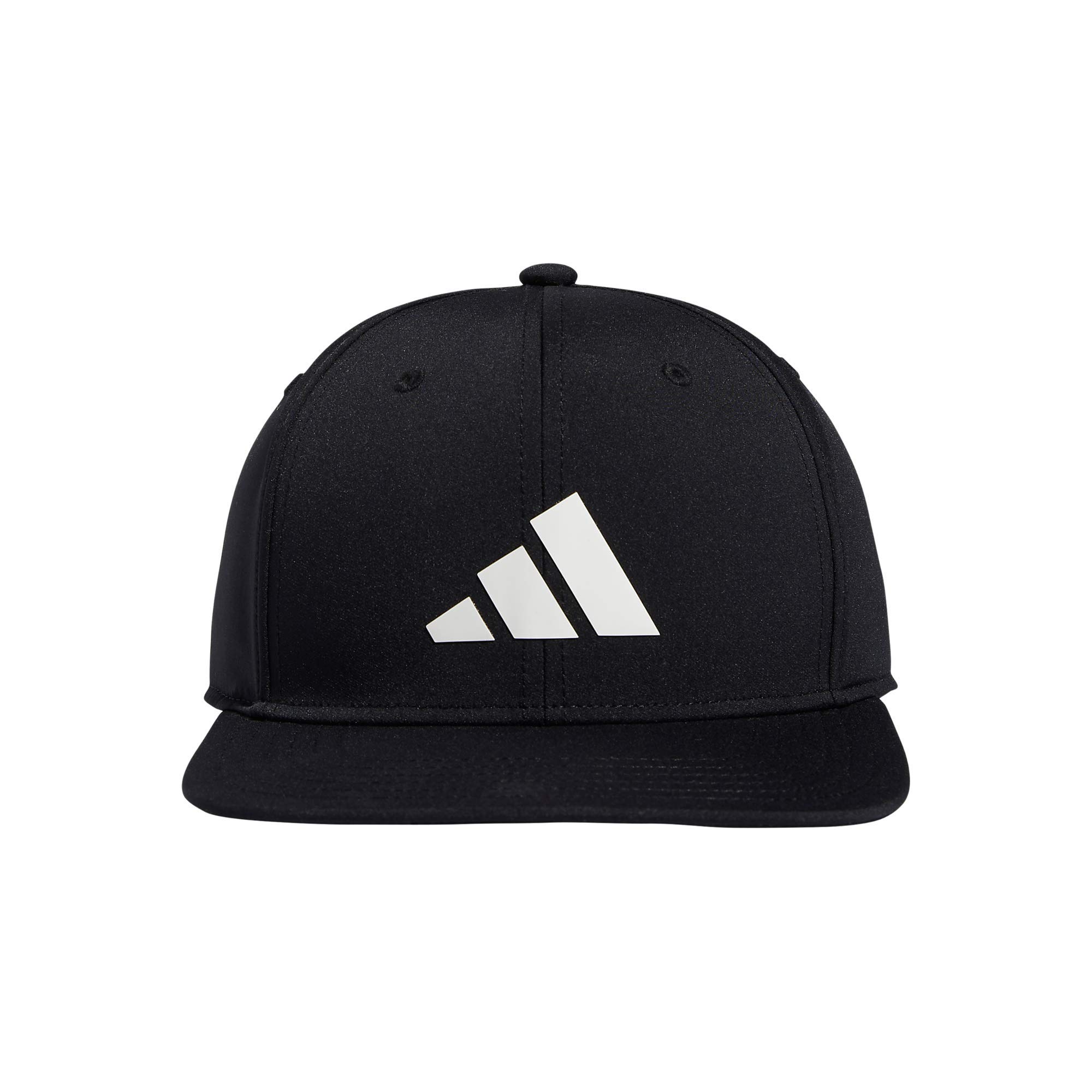 adidas Men's Three Bar Structured Snapback Adjustable Fit Cap, Grey Six/Black/Grey Four, One Size