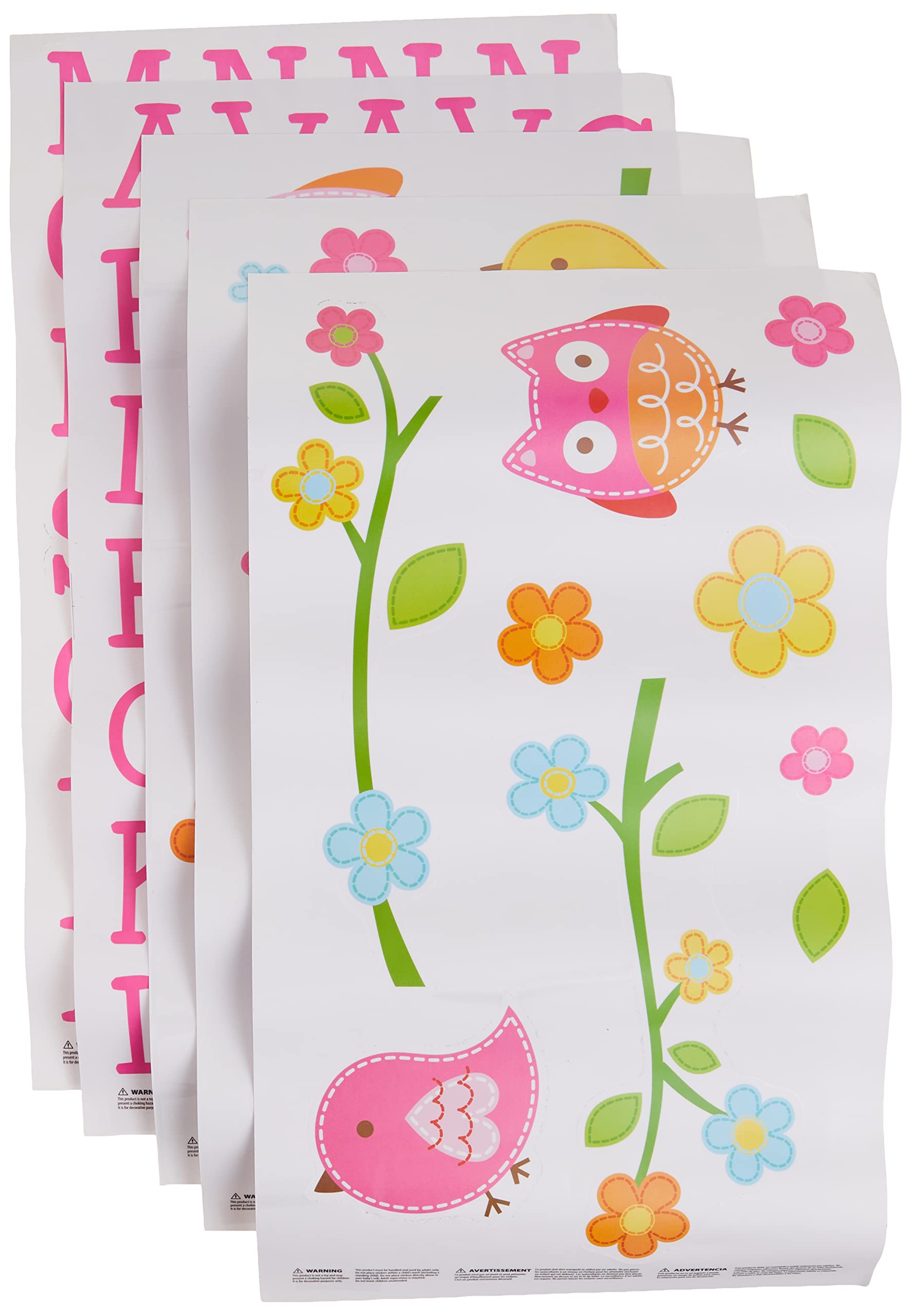 NoJo Love Birds Crib Bedding Set, Wall Decals