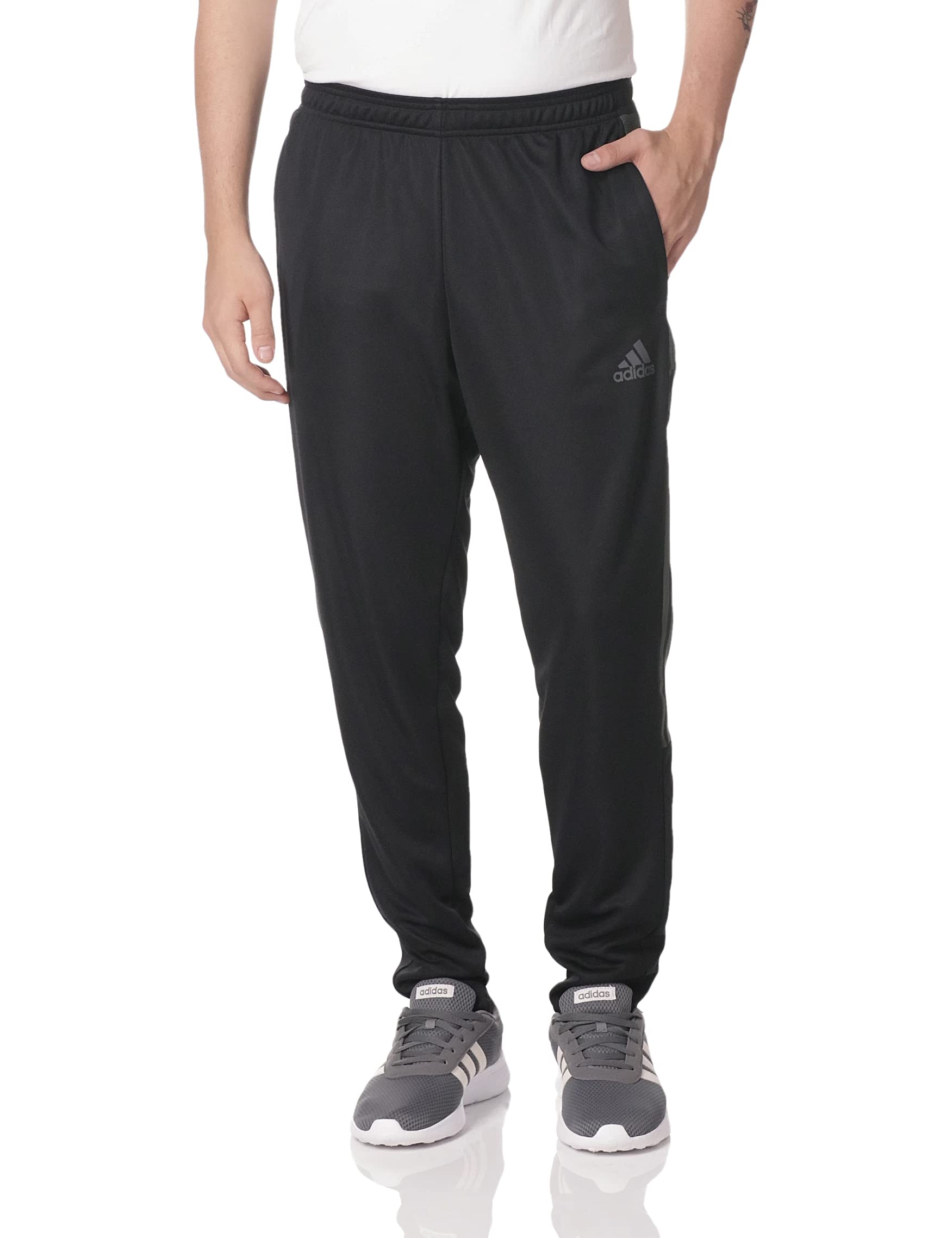 adidas Men's Tiro 21 Track Pants, Black/Dark Grey Heather, 3X-Large Big