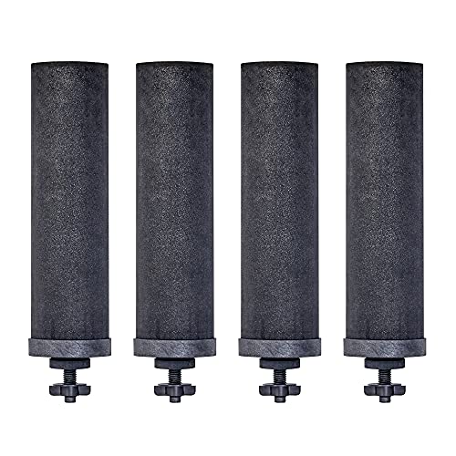 Berkey Authentic Black Berkey Elements BB9-2 Filters for Berkey Water Systems (Set of 4 Black Berkey Elements)