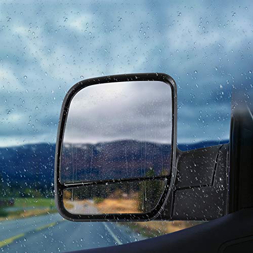 ECCPP Driver Side Mirrors, Left Rear View Mirrors fit 2003-2013 For Ford E-150 E-250 2004-2013 For Ford E-350 E-450 Super Duty E-450 Econoline Black Manual Folding