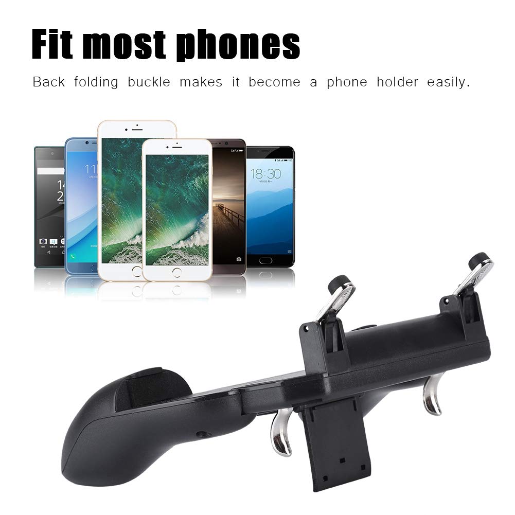 Bewinner Phone Gamepad, PC + Metal/Ergonomic Design//Mobile Control Console Gamepad for Smart Phones for phone Android for Pubg - Can Be Stretched Up and Down