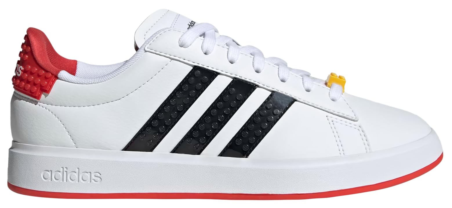 adidas Men's Grand Court x Lego® 2.0 Shoes, Future White/Core Black, 11 M US