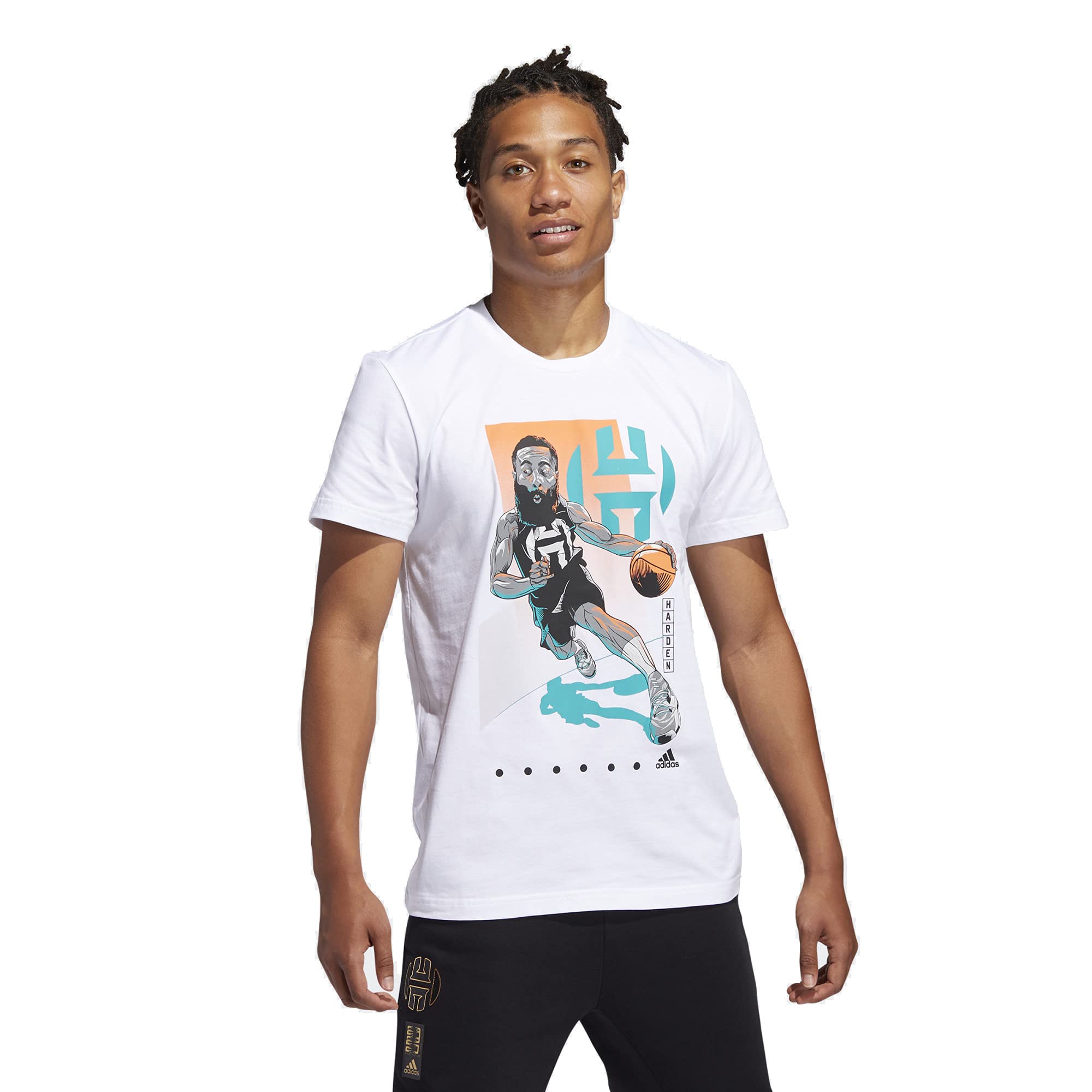 adidas Men's Harden Drive Gu White X-Large