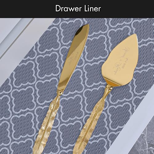 Cooyes Shelf Liner β Premium Cabinet Liner for Kitchen β Non-Slip Shelf Liners for Kitchen Cabinets β Waterproof Shelf Paper with Modern Pattern β Durable EVA Cabinet Liners
