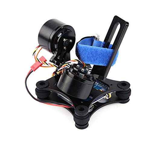 Drfeify RC Metal Brushless Gimbal Board BGC 2.2 Fit for 3/3+ / 4 Camera RC Drone Quadcopter Parts(Black)