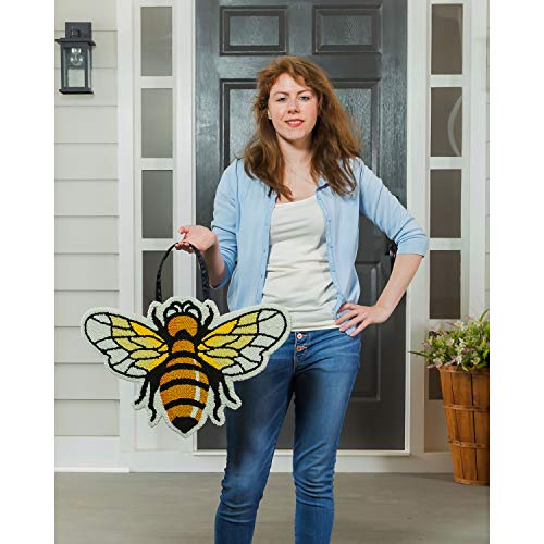 Evergreen Flag Bee Hooked Door Décor Durable and Well Made Home and Garden Décor For Lawn Patio Yard