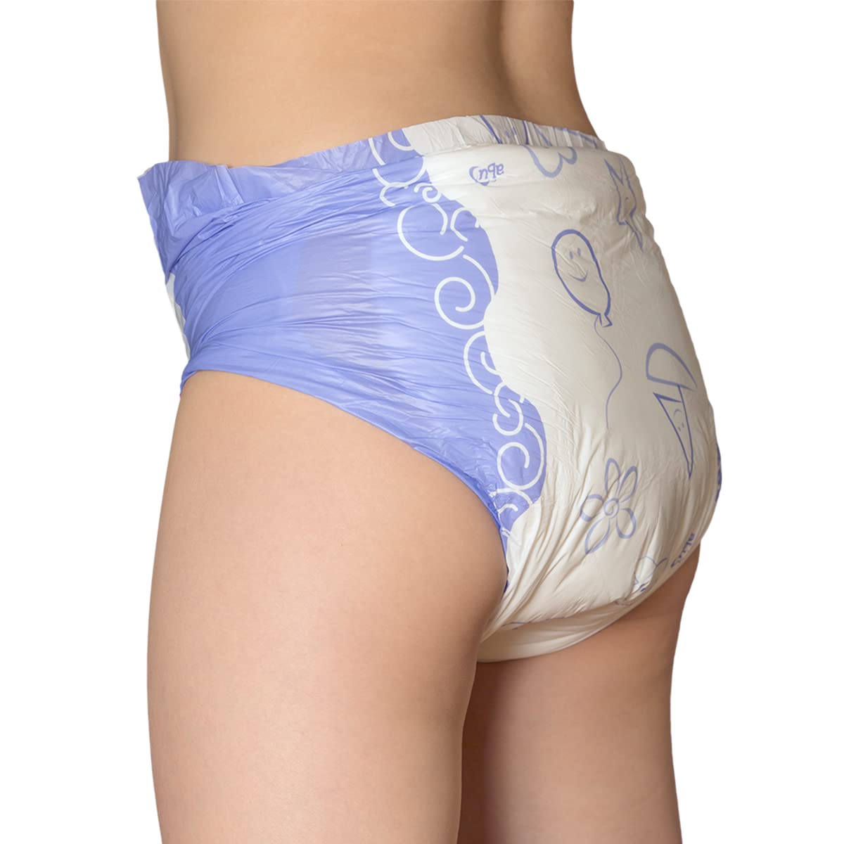 ABUniverse Cushies (Plastic Backed) Diapers (Pack of 10) (Large)