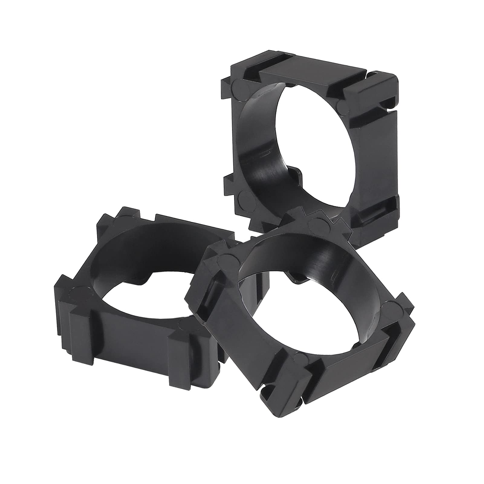 ALMOCN 200pcs 18650 Lithium Battery Holder, Plastic Battery Pack Bracket Cylindrical Cell Battery Stand Cell Spacer for DIY Fixed Battery