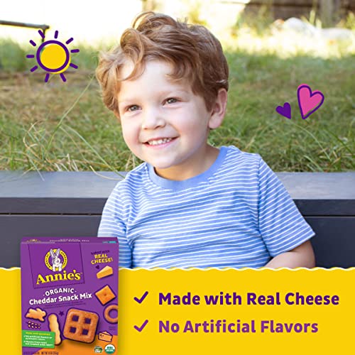 Annie's Organic Cheddar Snack Mix With Assorted Crackers and Pretzels, 9 oz.