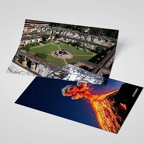 Dear Mapper Guatemala Natural Landscape Postcards Pack 20pc/Set Postcards From Around The World Greeting Cards for Business World Travel Postcard for Mailing Decor Gift