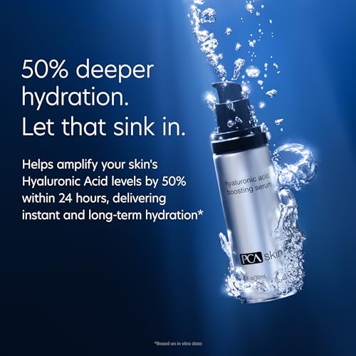 PCA SKIN Hyaluronic Acid Serum for Face, Boosts Hydration, Reduces Fine Lines & Wrinkles, Hyaluronic Acid Serum, 1 oz Pump
