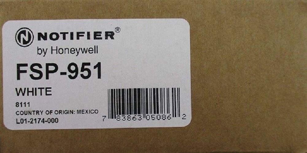 Notifier FSP-951 Smoke Detector - Intelligent Addressable Photo Detector; with Flashscan; White