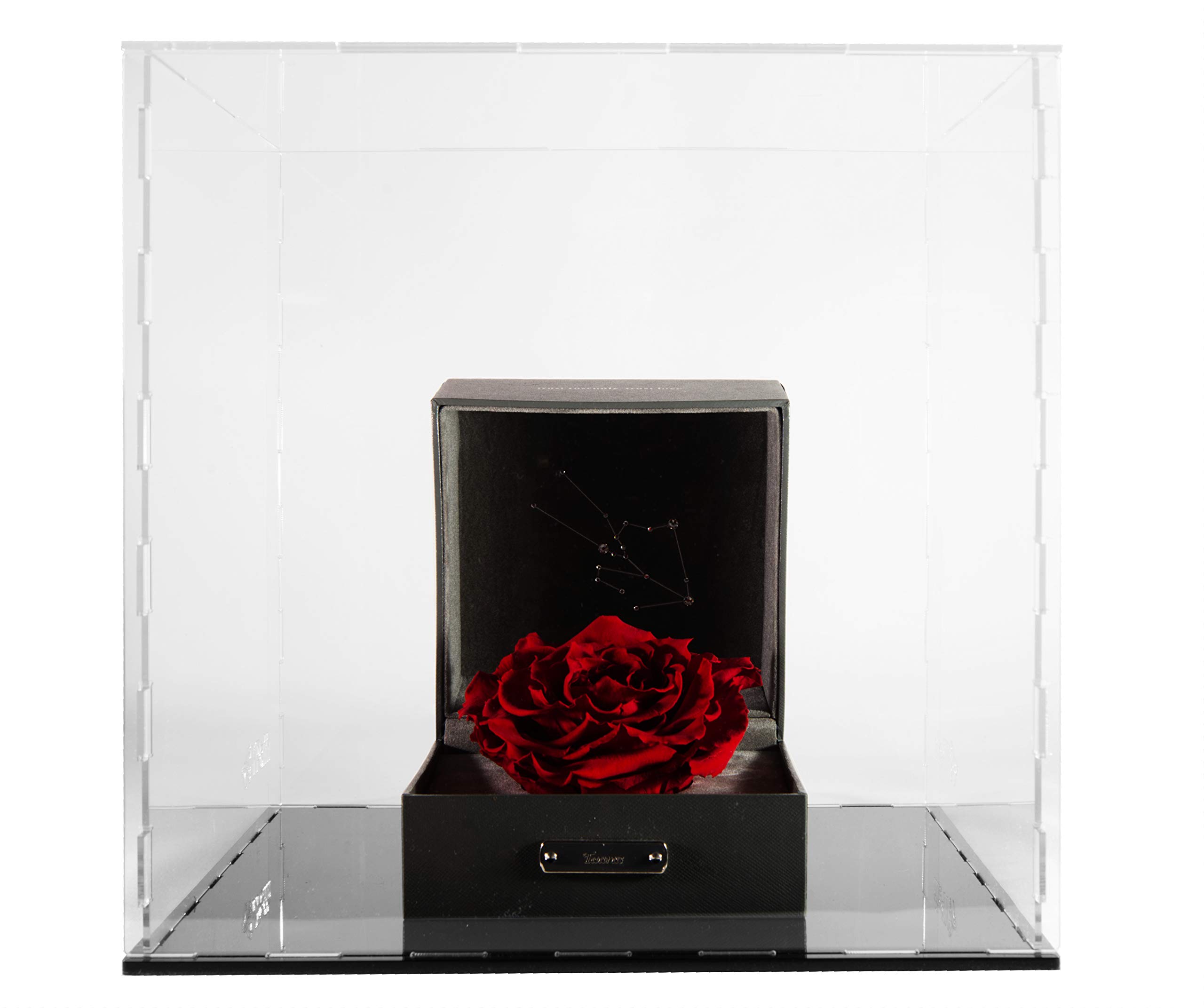 Clear Acrylic Display Case-Assemble Countertop Box for Display-Clear Display Box,Dustproof Protection Showcase for Toy Collectibles (6x6x10inch)