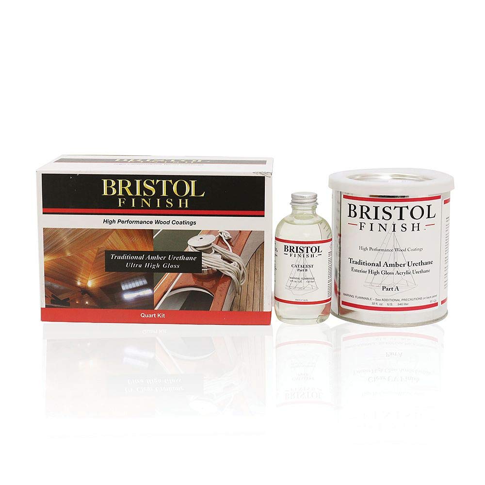 MAS Epoxies Bristol Finish Traditional Amber Urethane, Quart