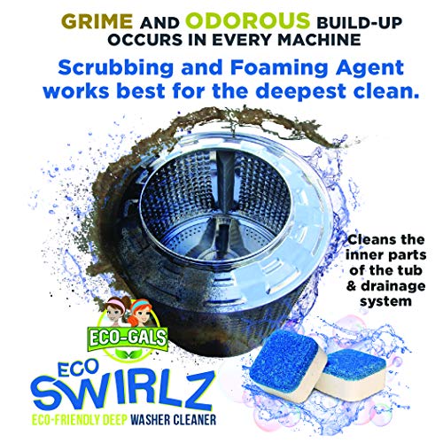Eco-Gals Eco Swirlz Washing Machine Cleaner, 24 Count
