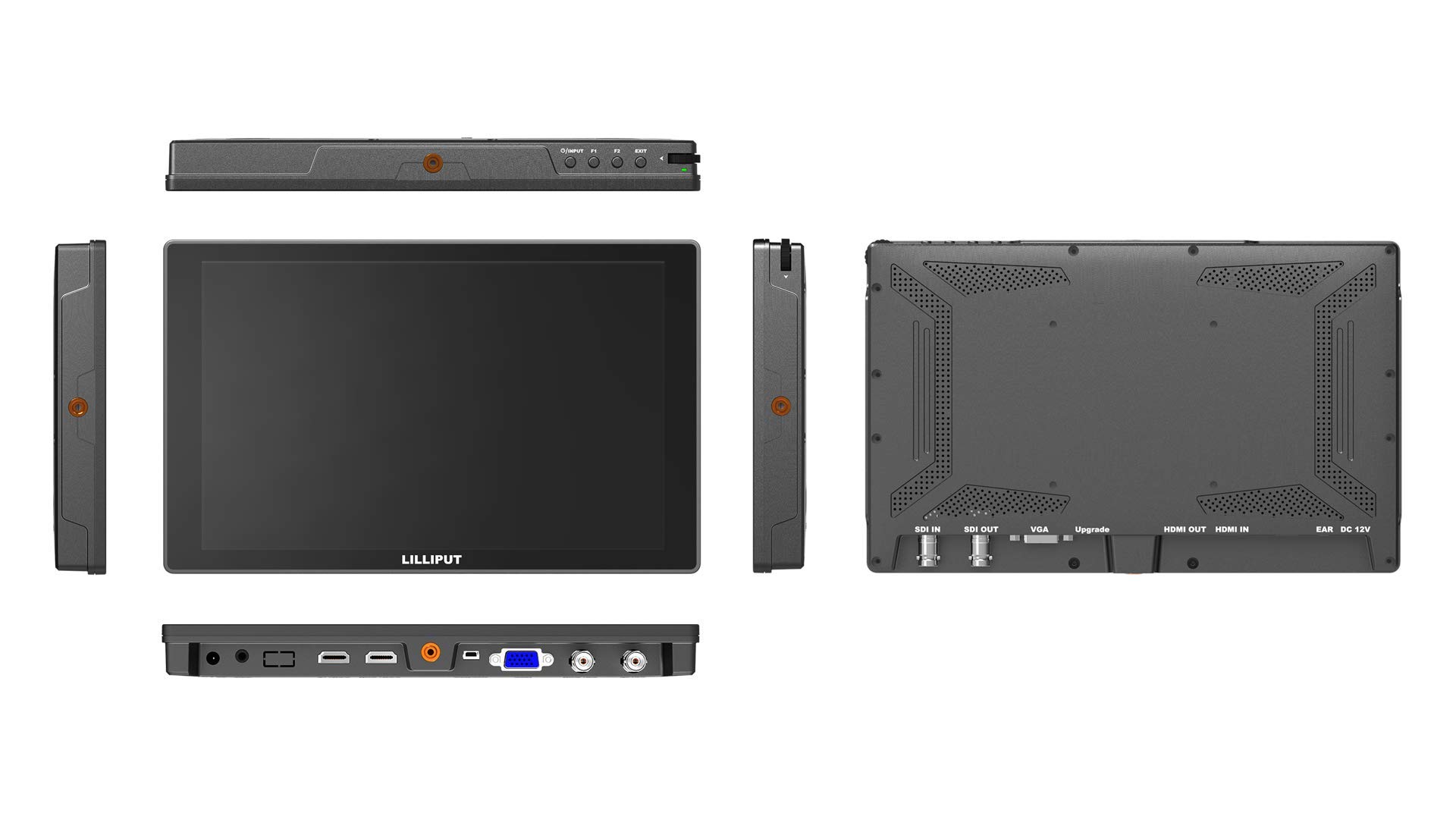 LILLIPUT A11 10.1" FHD PRO 4K HDMI SDI VGA Input Broadcast Monitor w/G+G Technology Free F970 Battery & Gimbal Stand