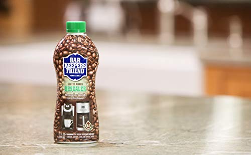 Bar Keepers Friend Coffee Maker Descaler (12 oz) - Removes Mineral Deposits from Espresso Makers and Automatic Drip and Single-Cup Coffee Makers