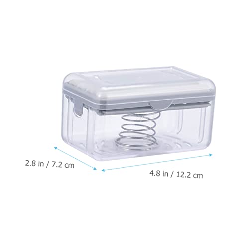 Alipis Box soap Box bar soap Dish soap Dispenser Bag Kitchen soap Dispenser soap bar Holder soap Tray Laundry soap containers Plastic Container pp Multifunction Suitcase Travel