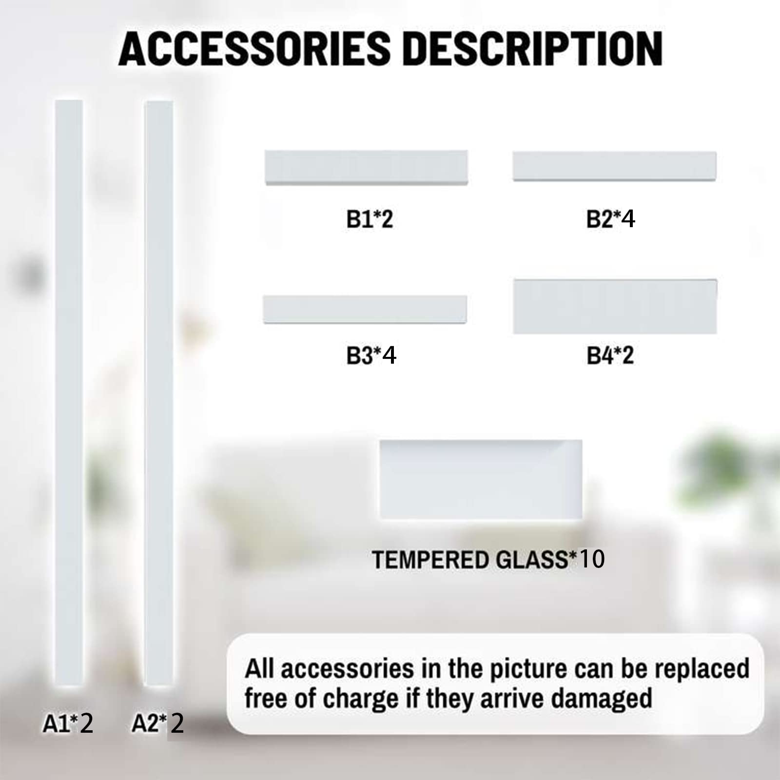 ARKHJEM Double 30''x84'' Frosted Glass Barn Door x 2, DIY Interior Barn Doors for Home 5 Lattices of Clear Glass Easy Installation for Living Room(No Hardware Include)