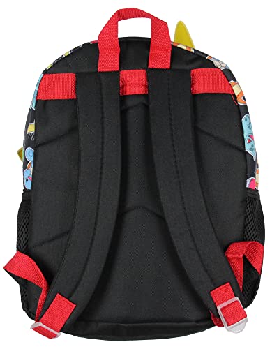 Bioworld Pokemon Backpack 3D Pikachu Bulbasaur Squirtle Charmander 14" Kids School Travel Backpack