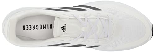 adidas Men's Supernova + Running Shoe, White/Core Black/Dash Grey, 6
