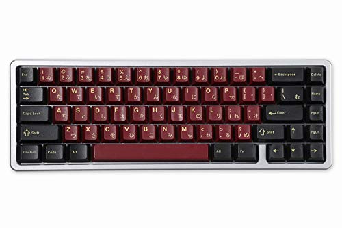 DROP + Redsuns GMK Red Samurai Keycap Set for 65% Keyboards - Compatible with Cherry MX Switches and Clones (65% 75-Key Kit)