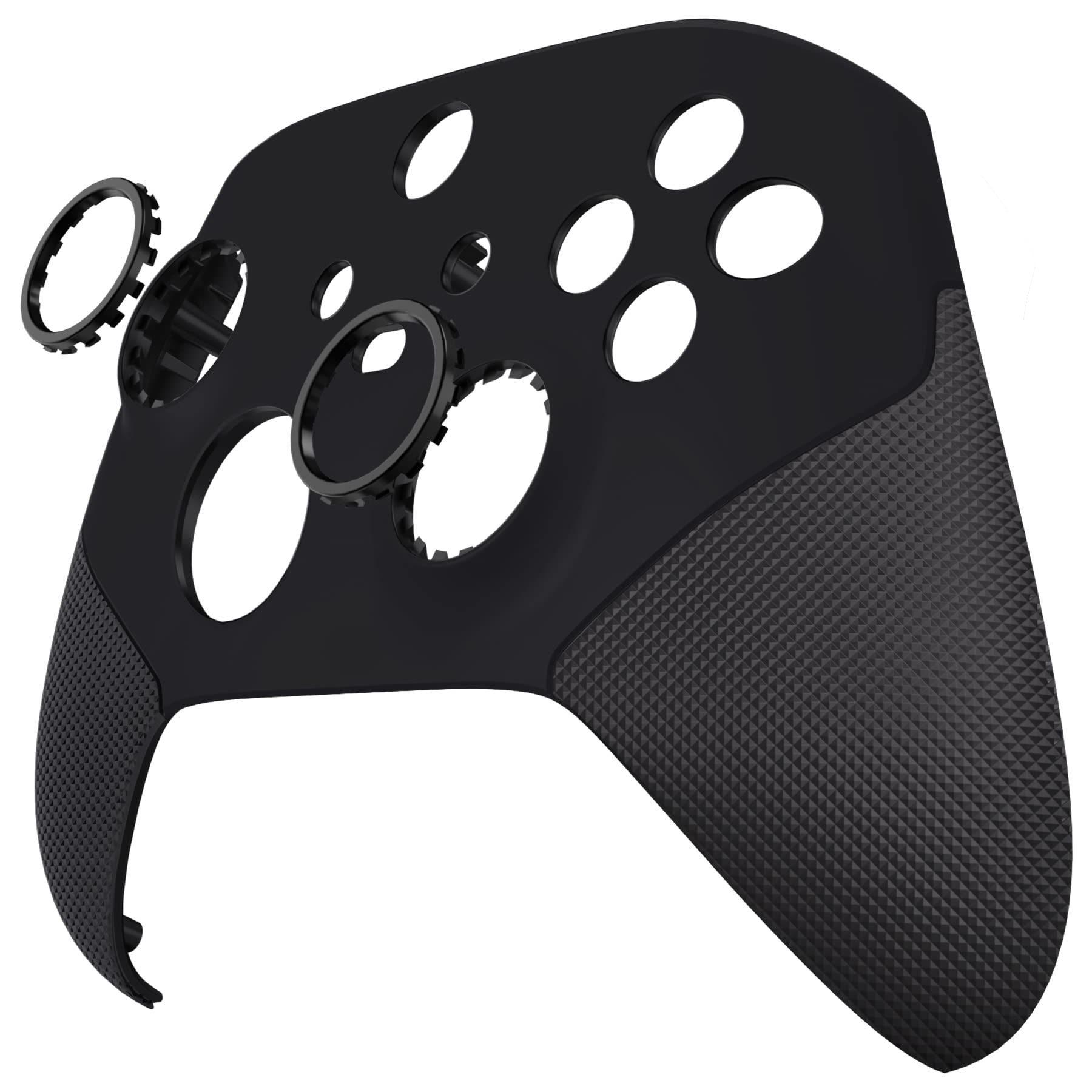 eXtremeRate ASR Version Redesigned Shell for Xbox Core Wireless Controller - Performance Rubberized Grip, Anti Sticks Rubbing Rings - Custom Faceplate for Xbox Series X & S Controller - Black