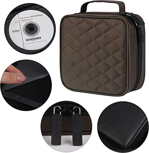 CD Case DVD Case Storage: 40 Capacity CD Holder CD Organizer Portable CD Binder CD Disc Case DVD Wallet Movie Case Small CDs Booklet DVD Album Compact CD Folder Blu Ray Disk Case