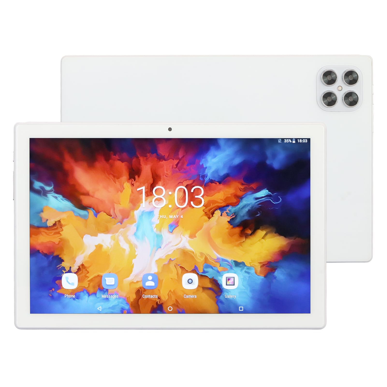 Airshi 10.1 Inch Tablet 100‑240V Front 12MP Rear 24MP 8 Core CPU 4G Gaming Tablet (US Plug)
