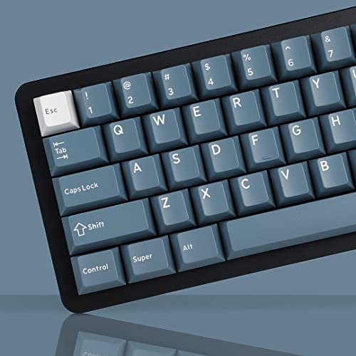DROP DCX Permafrost Keycap Set, Doubleshot ABS, Cherry MX Style Keyboard Compatible with 60%, 65%, 75%, TKL, WKL, Full-Size, 1800 layouts and More
