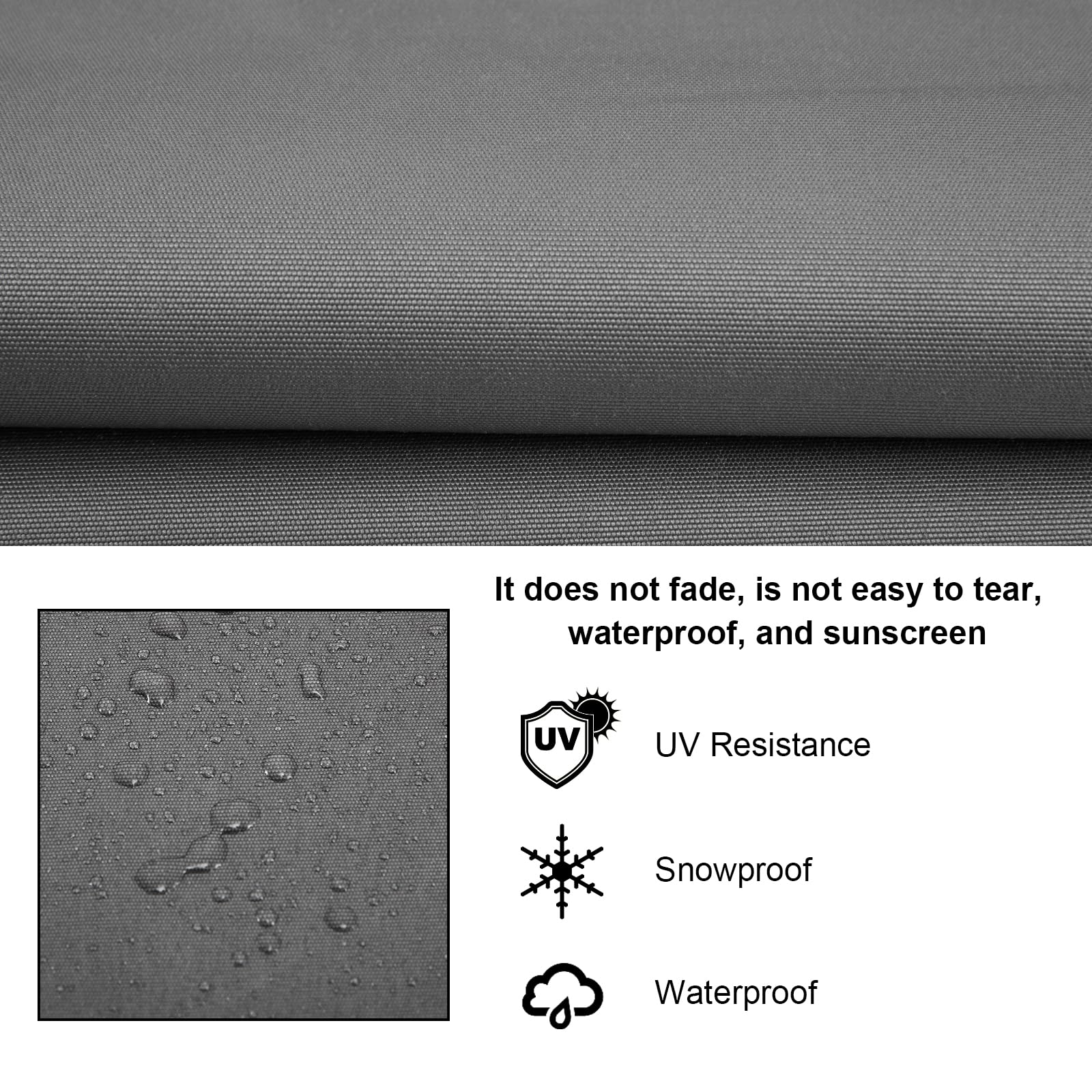 Baizoy Porch Patio Swing Seat Cover Replacement,600D Thickened Oxford Waterproof Swing Replacement,Cushion Protection,Outdoors Covers Seater for Bench,Seats Swings 3-Seat Garden Yard Canvasm Seating